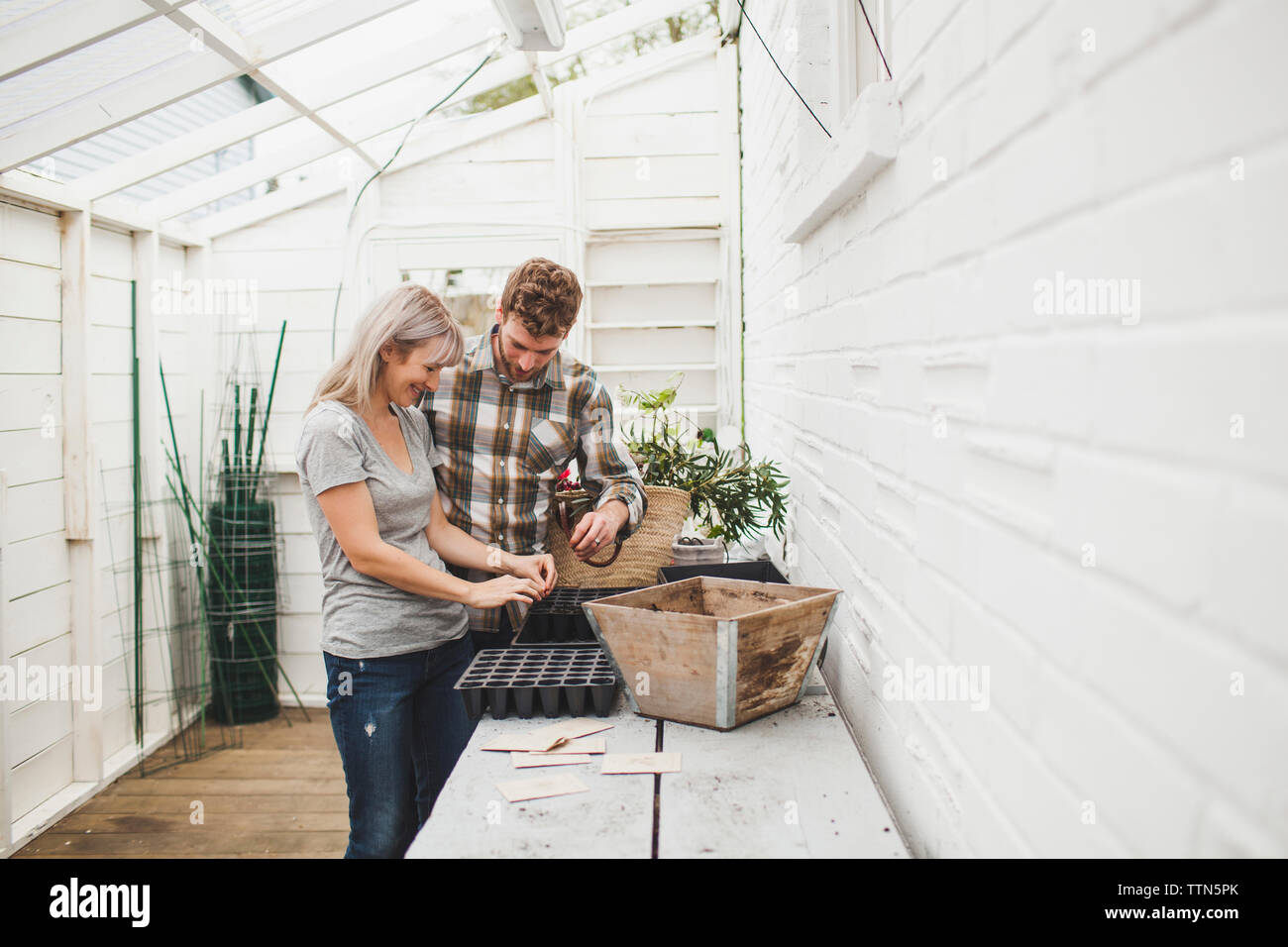 Pouring seeds hi-res stock photography and images - Alamy