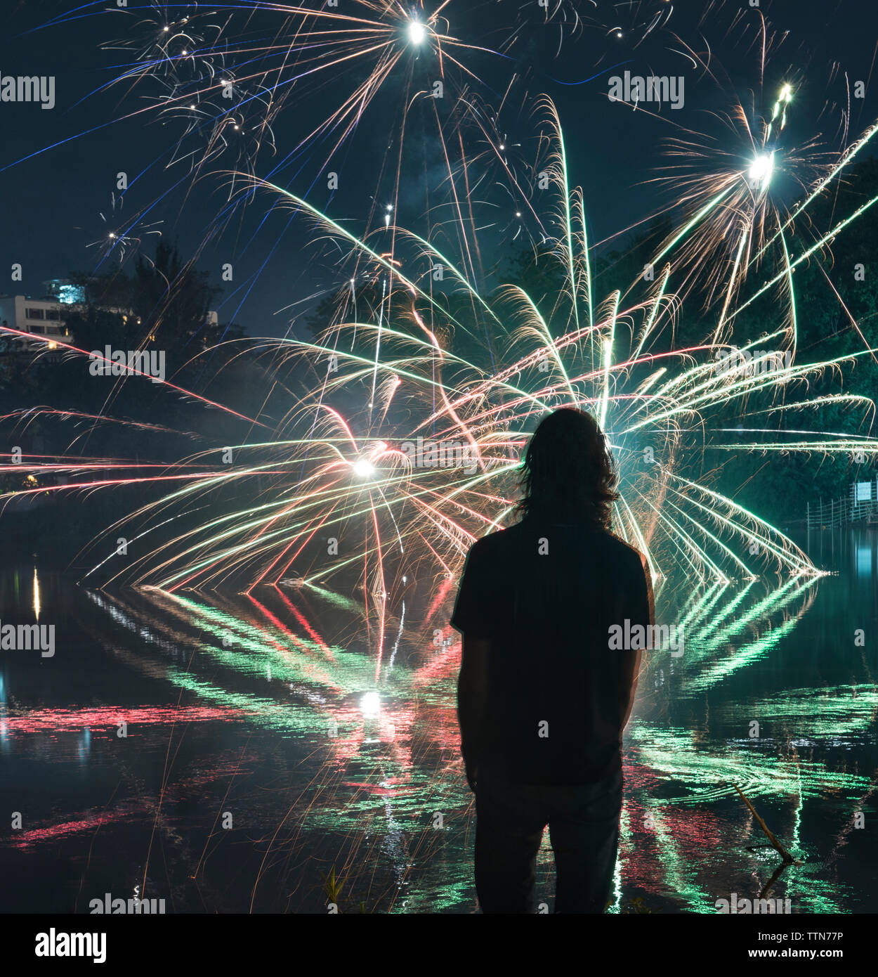 Night view chiang mai city hi-res stock photography and images - Alamy
