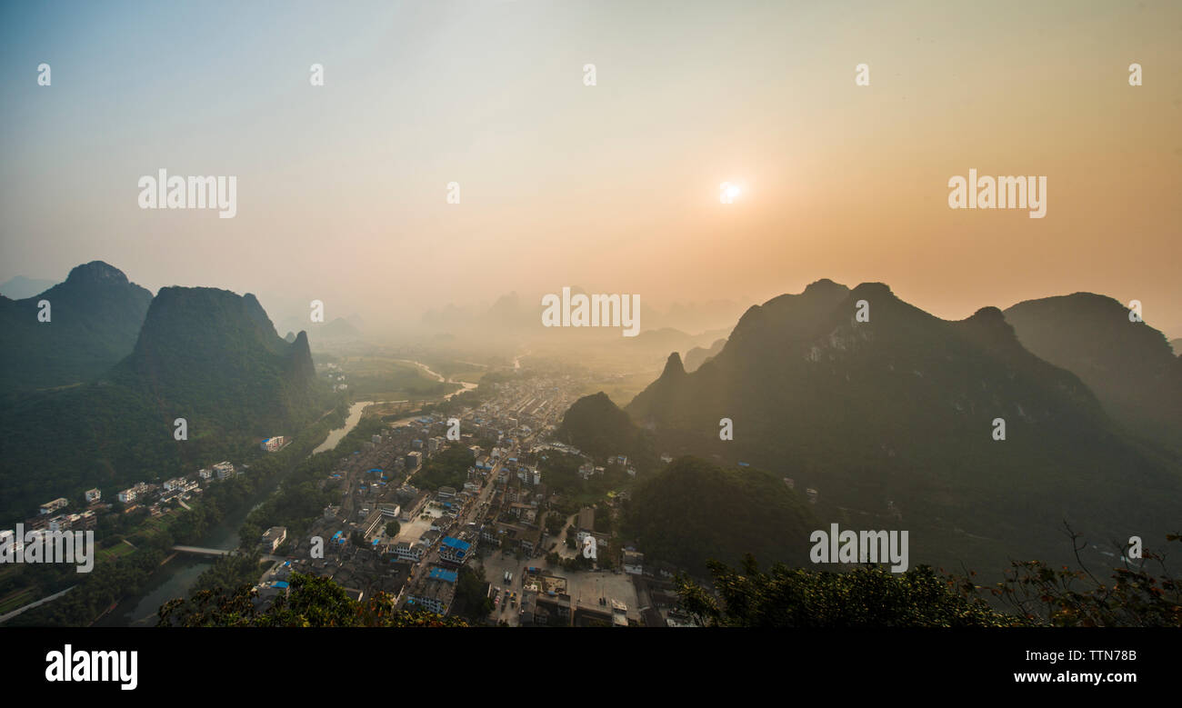 Aerial view of landscape Stock Photo - Alamy