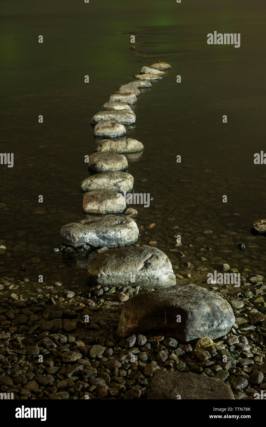 Riverbank with stones hi-res stock photography and images - Alamy