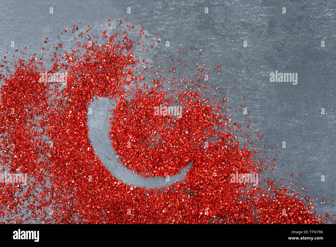 Dried sumac with line silhouette on gray background Stock Photo - Alamy