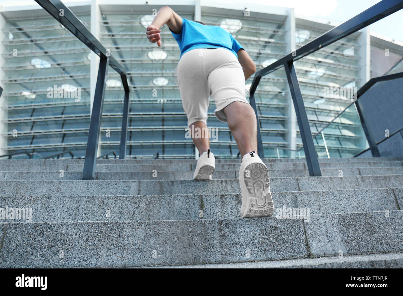 Keeping fit, stairs hi-res stock photography and images - Alamy