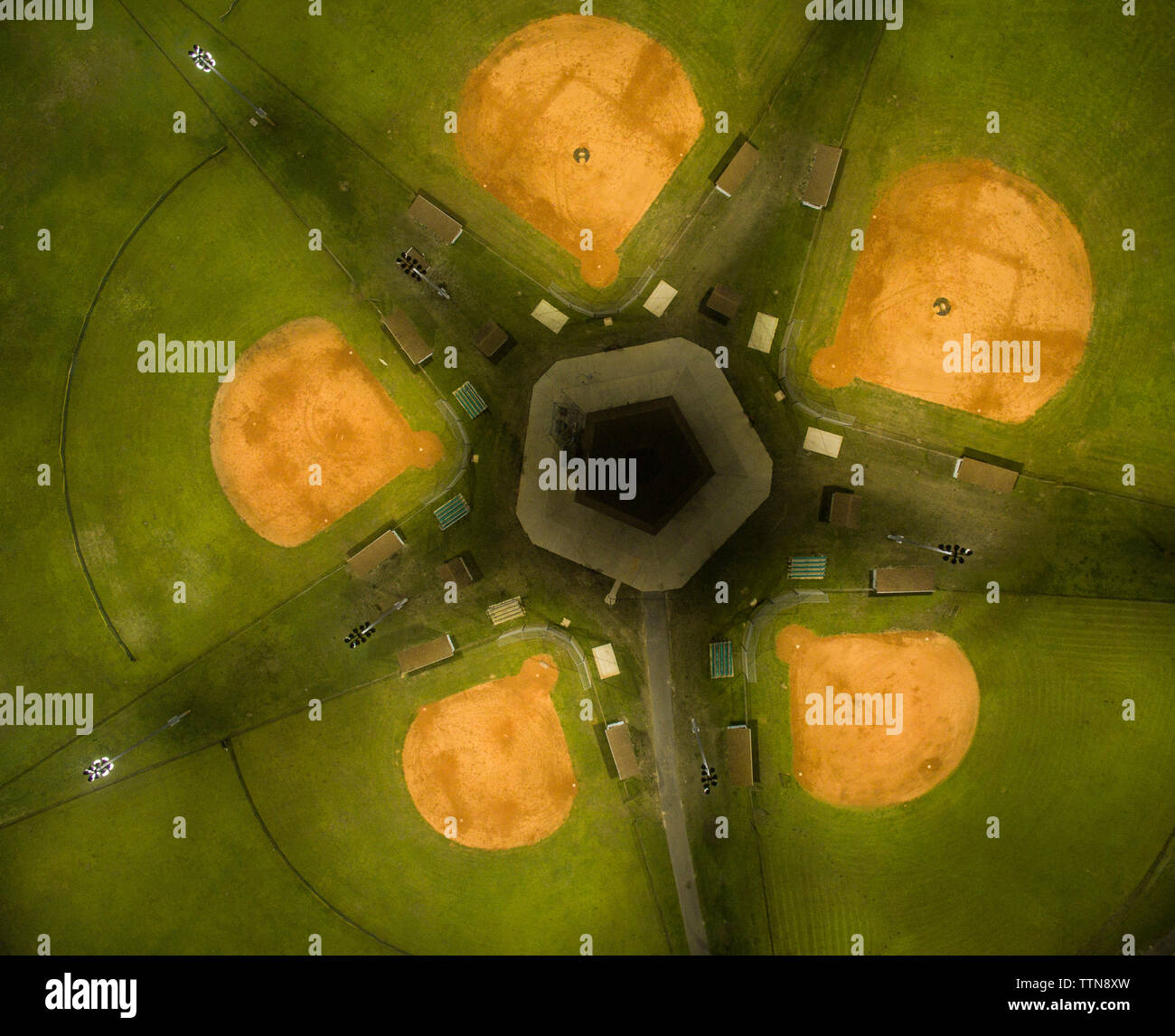 Baseball field aerial view hi-res stock photography and images - Alamy