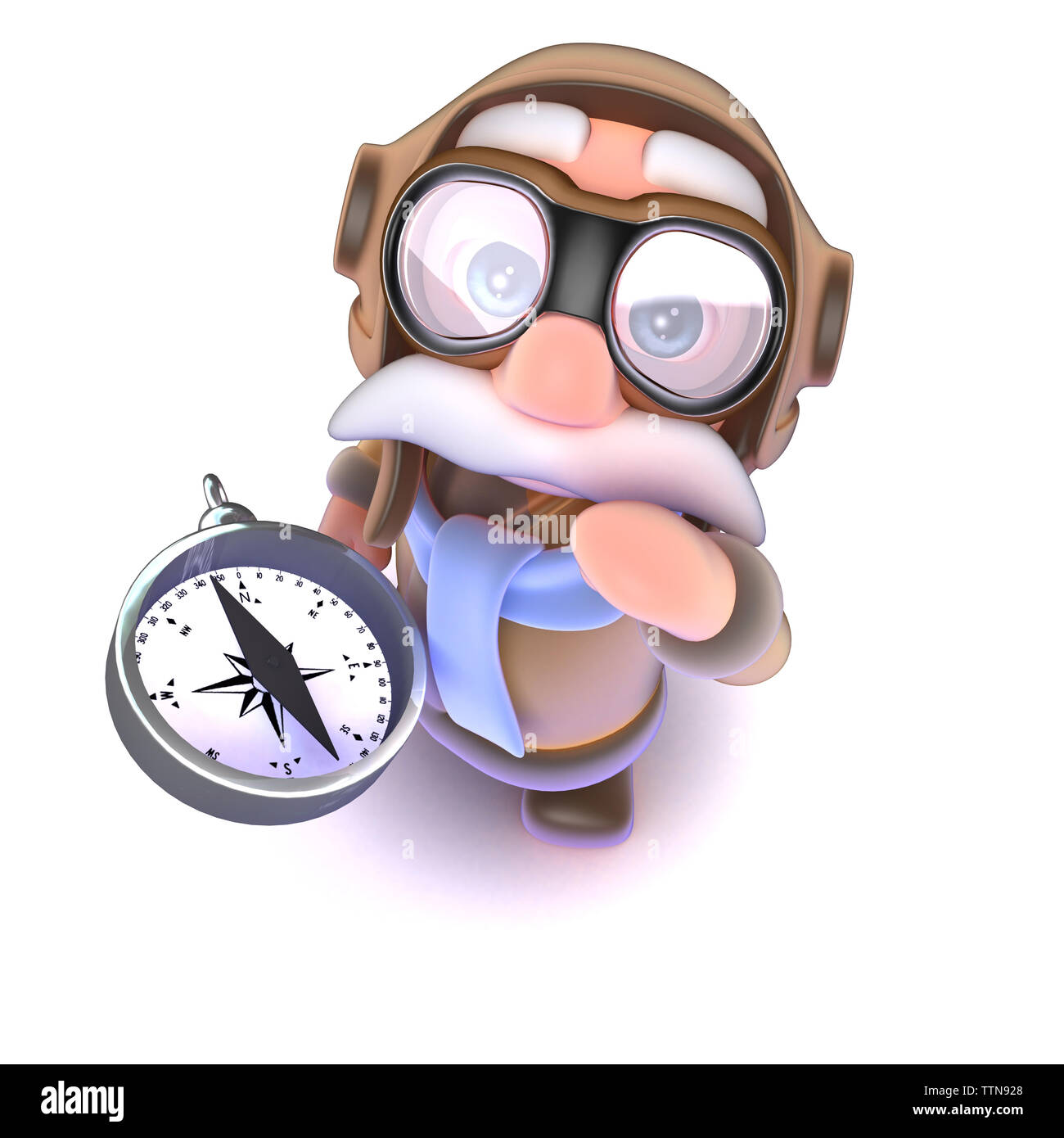 3d render compass Cut Out Stock Images & Pictures - Alamy