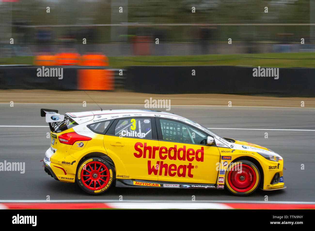 Ford Focus RS on track, British Touring Car Championship (BTCC), Brands ...