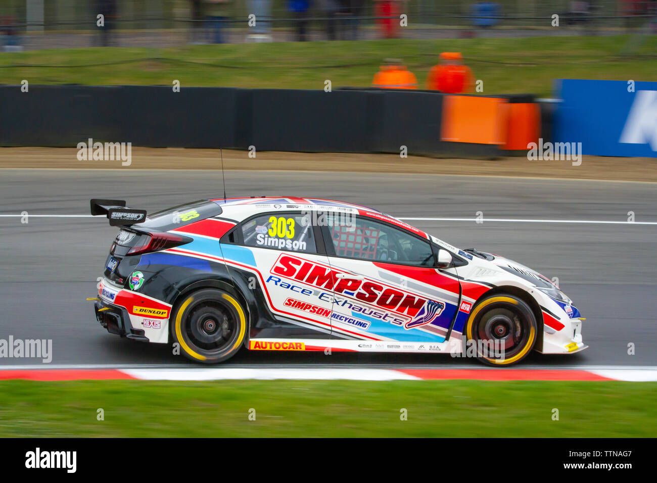 Honda Civic Type R on track, British Touring Car Championship (BTCC ...