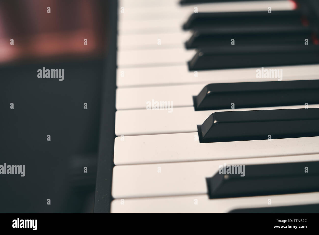 Piano keyboard close up Stock Photo - Alamy