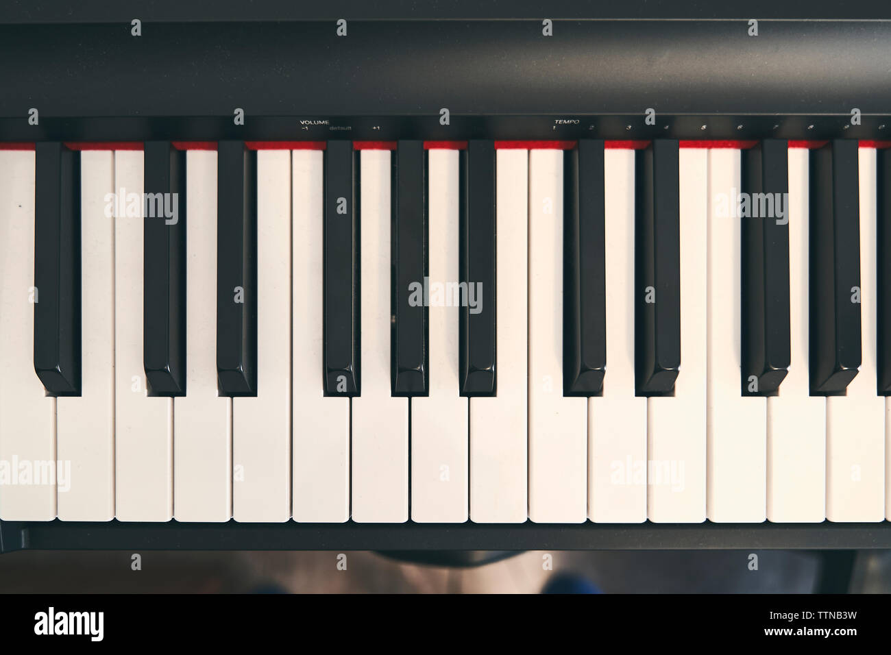 Piano keyboard close up Stock Photo - Alamy