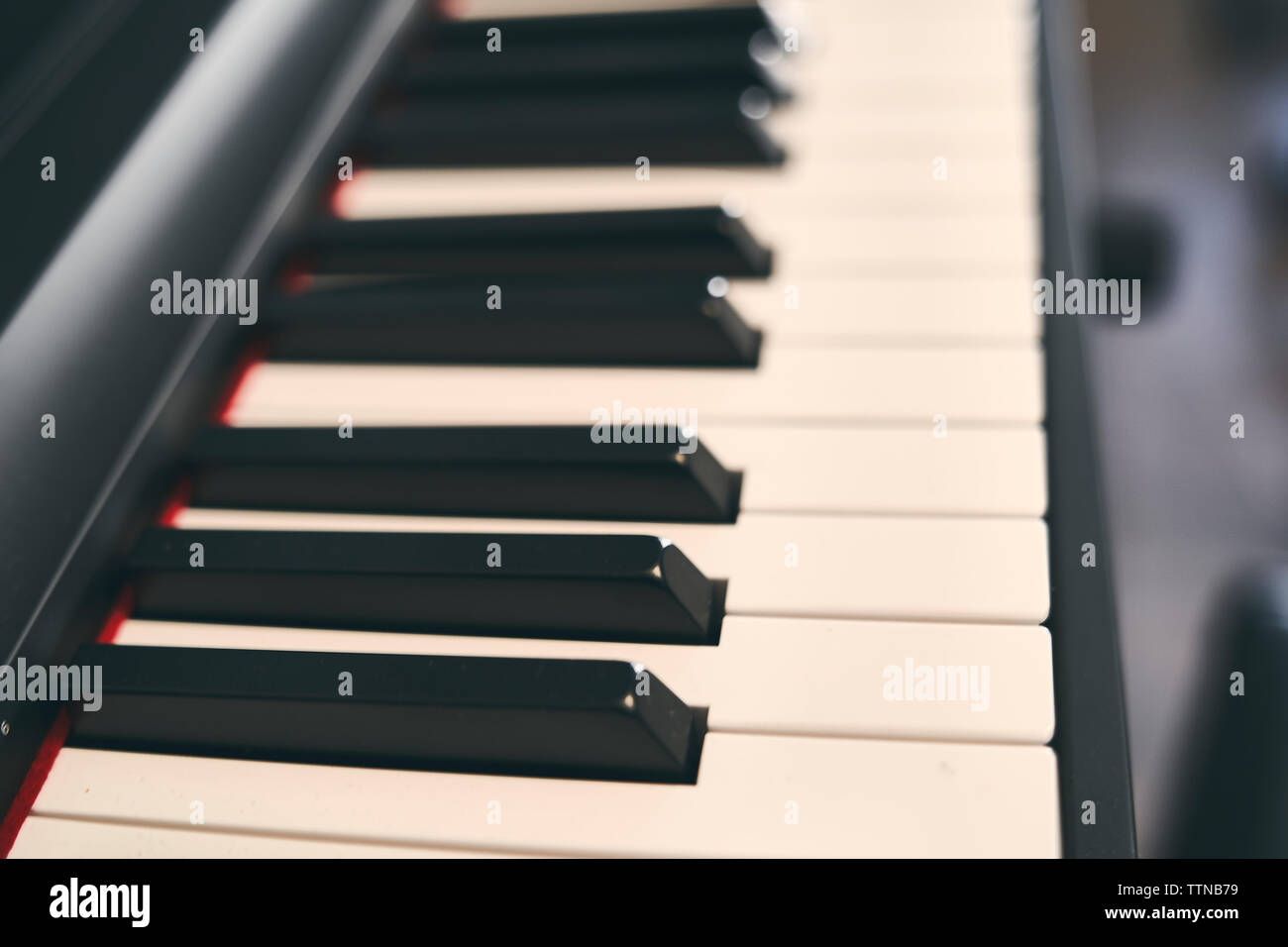 Piano keyboard close up Stock Photo - Alamy