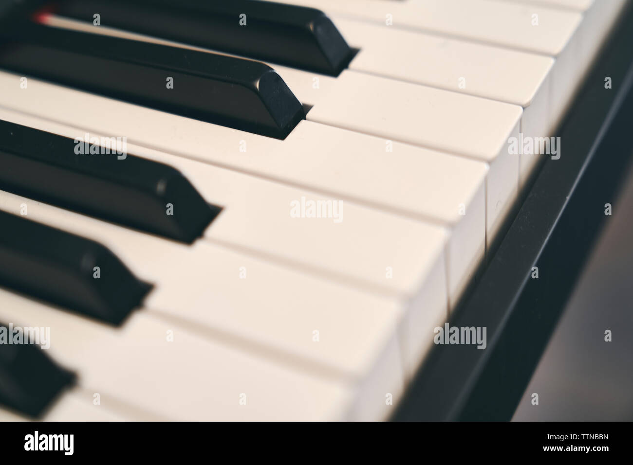 Piano keyboard close up Stock Photo - Alamy