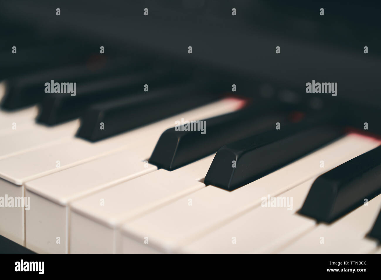 Piano keyboard close up Stock Photo - Alamy
