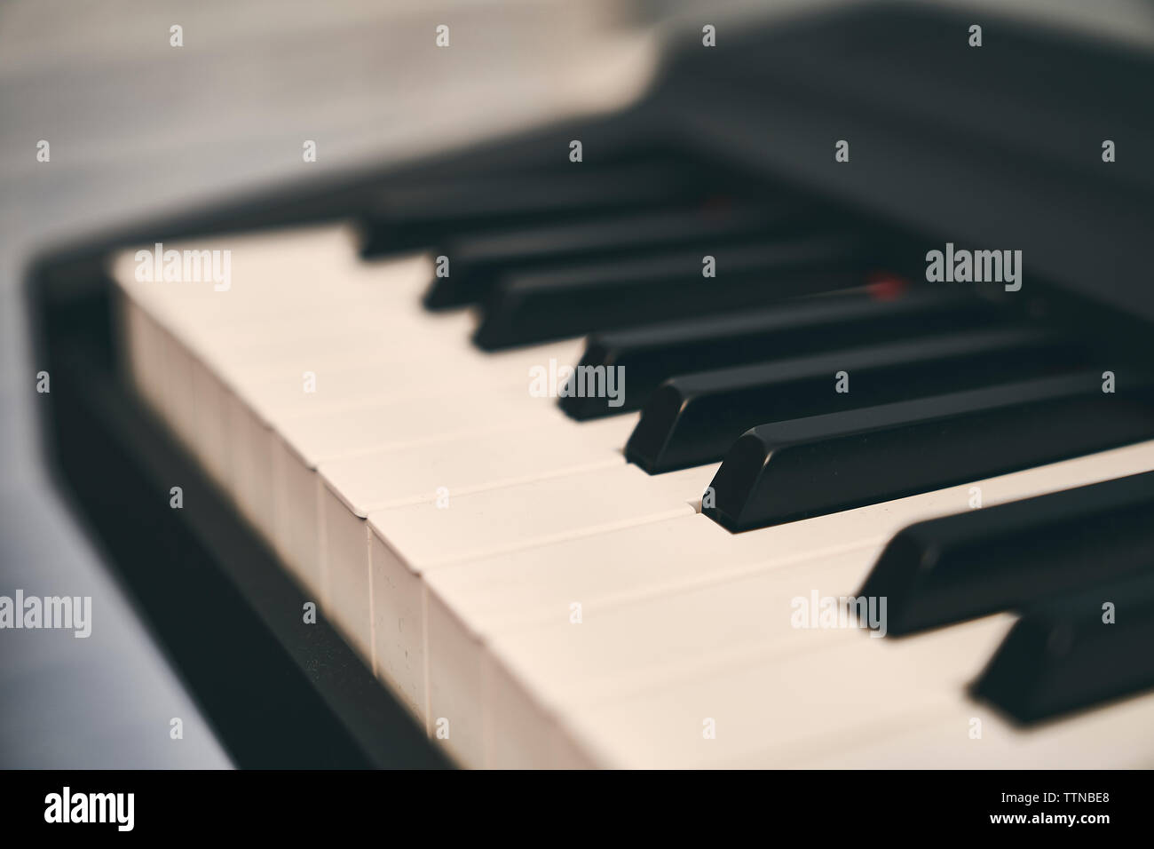 Piano keyboard close up Stock Photo - Alamy
