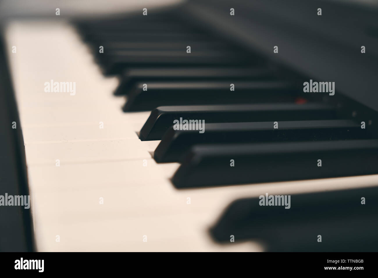 Piano keyboard close up Stock Photo - Alamy