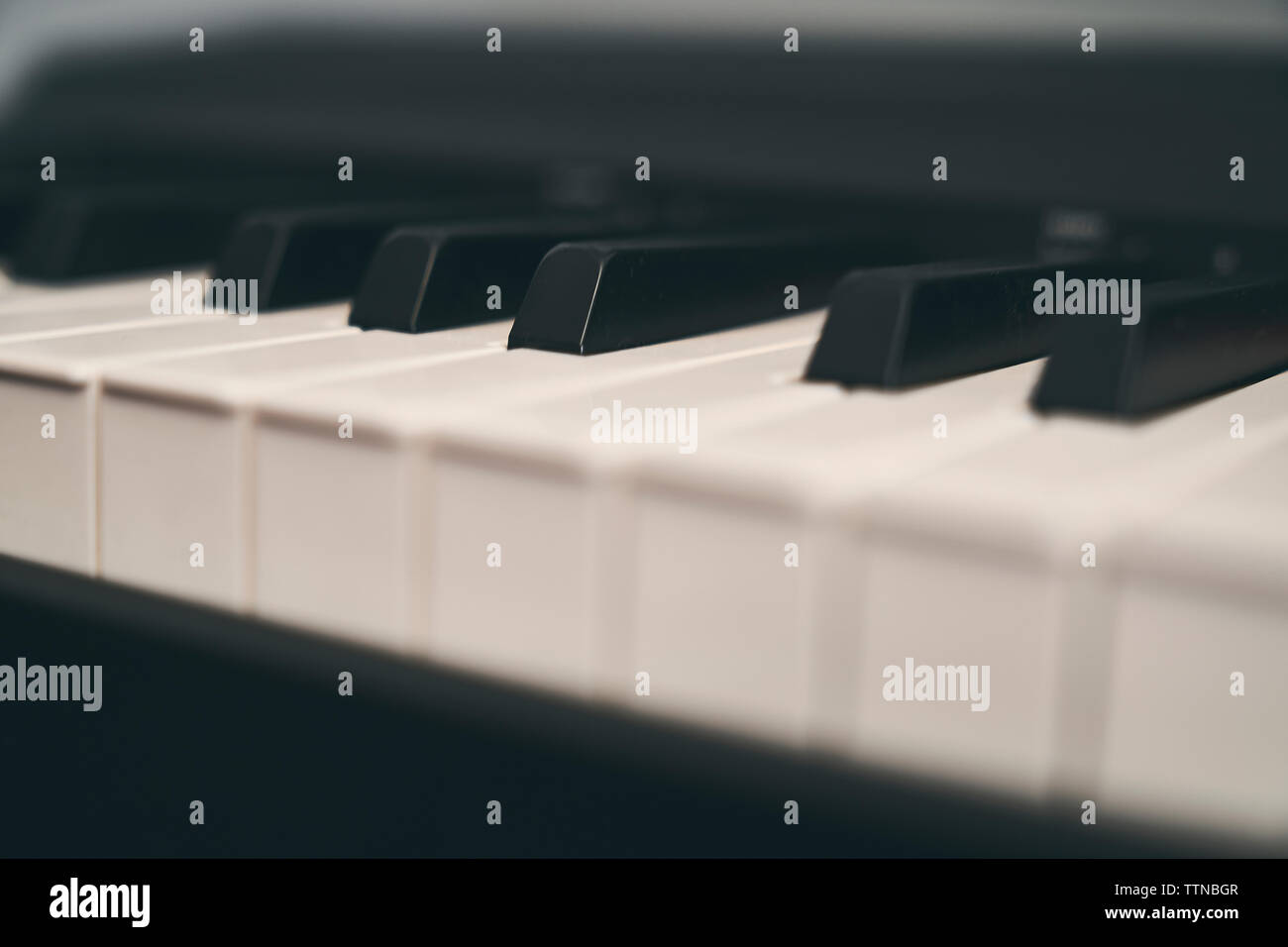 Piano keyboard close up Stock Photo - Alamy