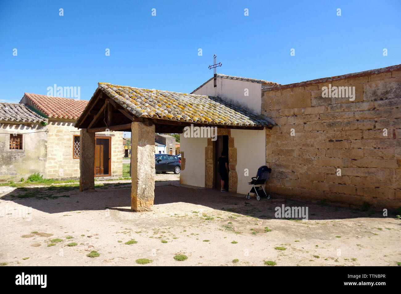 Cabras, Sardinia, Italy. San Salvatore typical Sardinian village. San ...