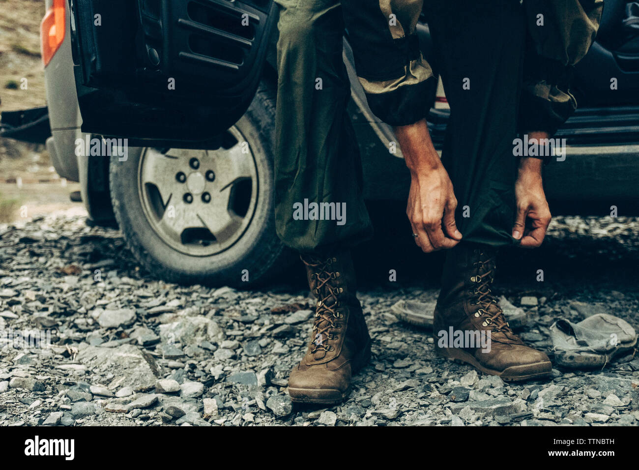 Man pants hands hi-res stock photography and images - Alamy