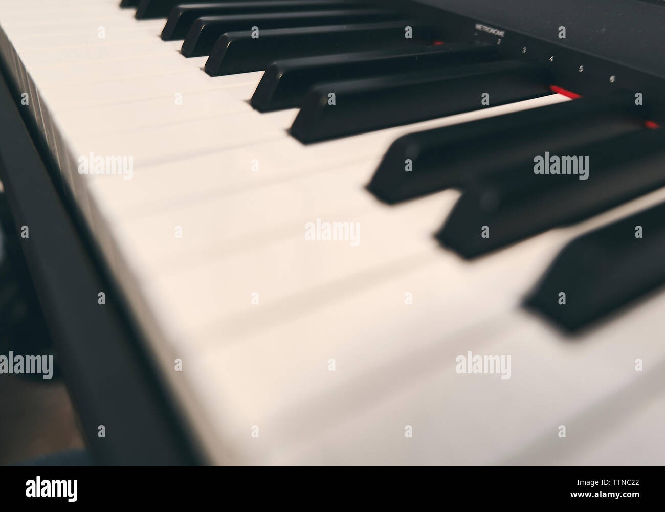 Piano keyboard close up Stock Photo - Alamy