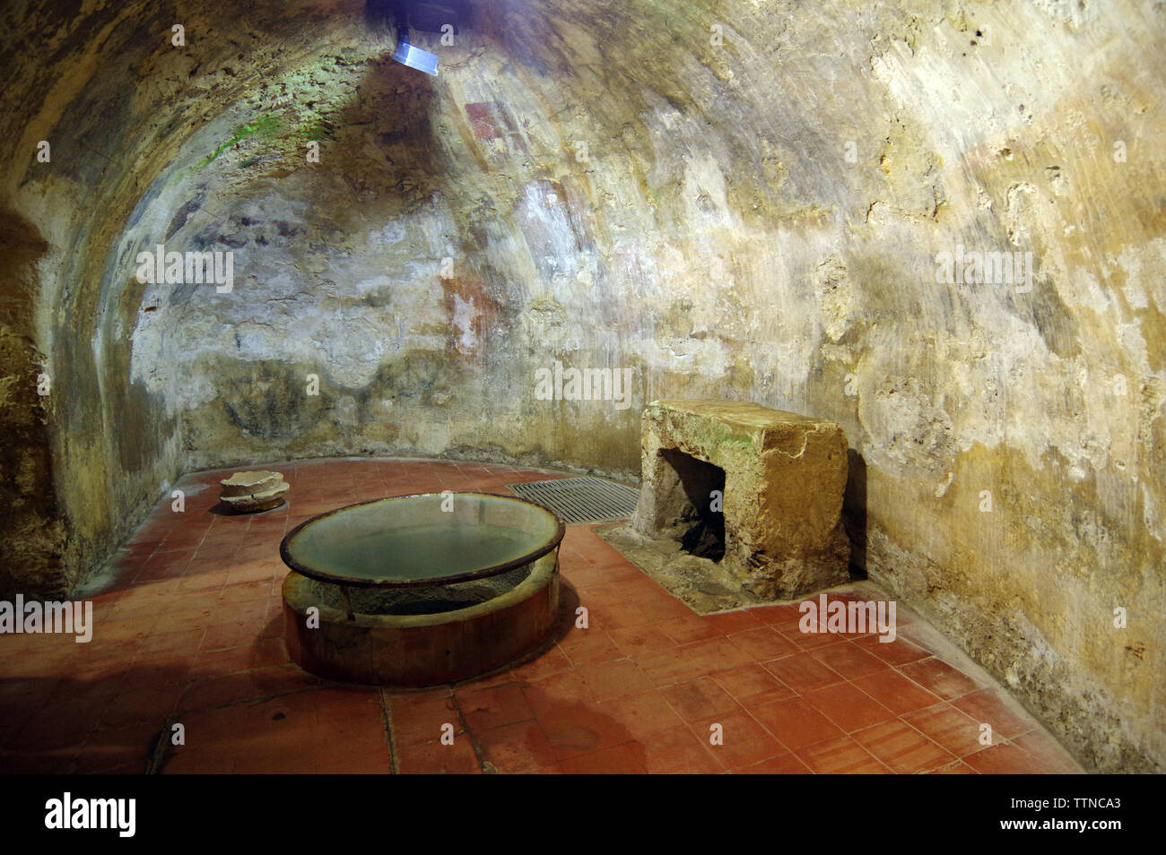 Cabras, Sardinia, Italy. San Salvatore typical Sardinian village. The ...