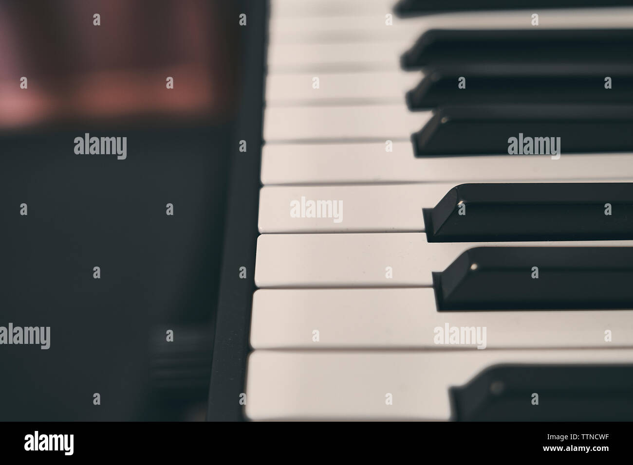 Piano keyboard close up Stock Photo - Alamy