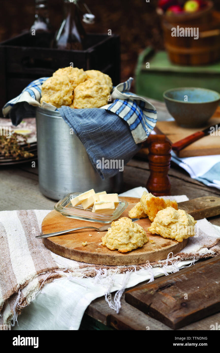 Biscuits table hi-res stock photography and images - Alamy