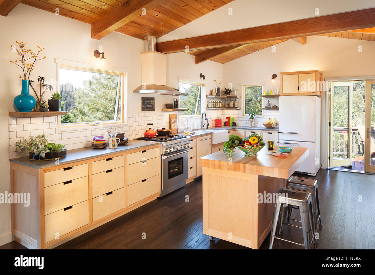 Interior of kitchen Stock Photo - Alamy