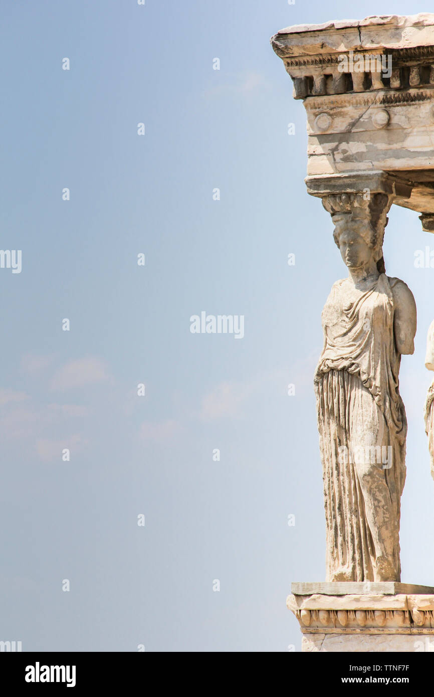 Ancient statue against sky Stock Photo - Alamy
