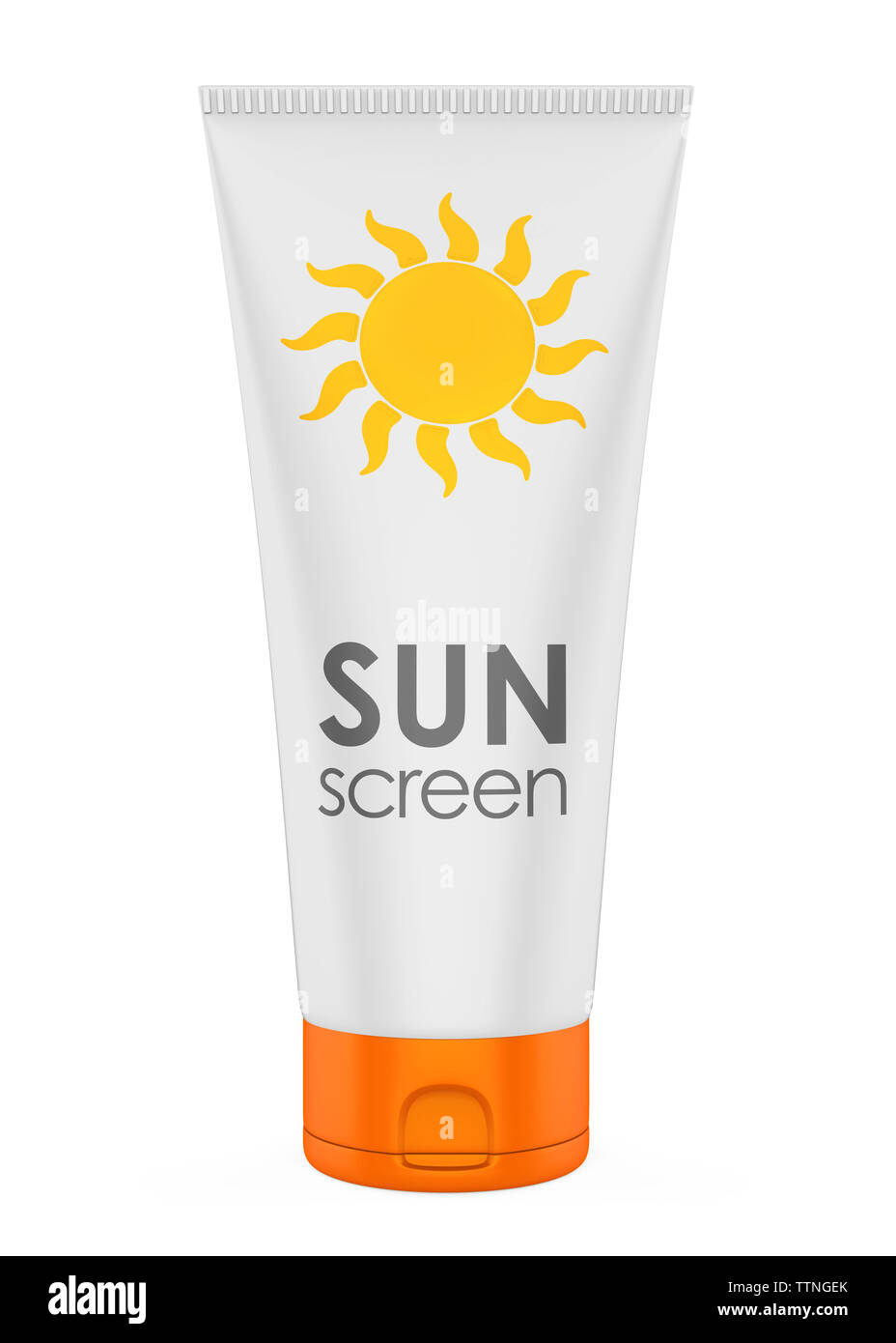 Sunscreen Tube Isolated Stock Photo - Alamy