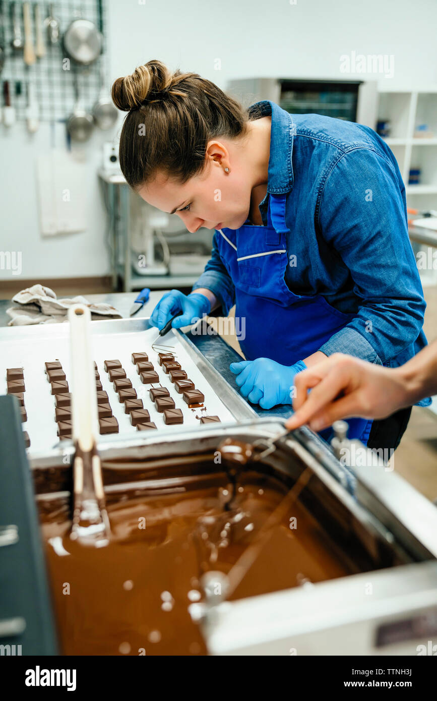 Making hand dipped chocolates hi-res stock photography and images - Alamy