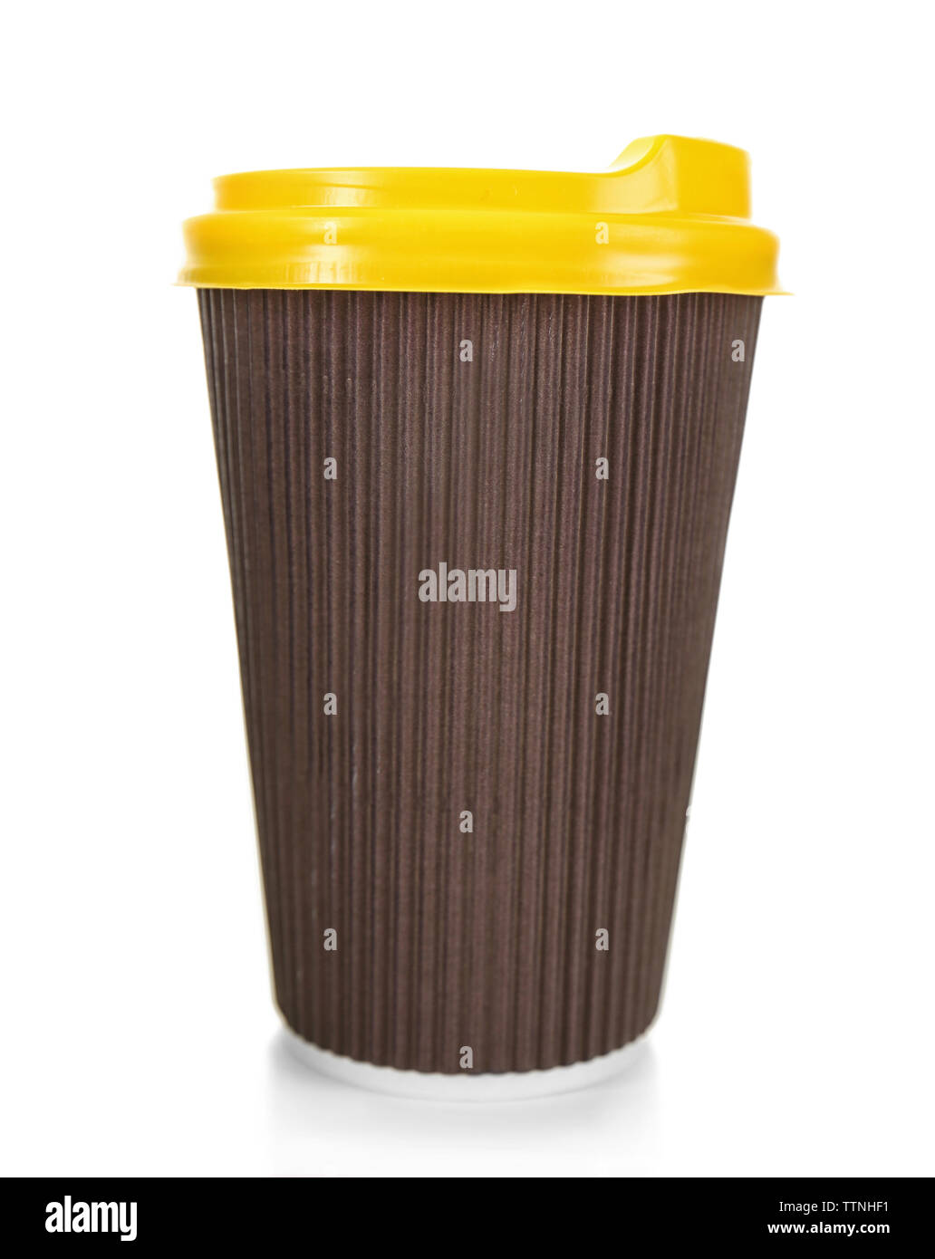 Coffee cardboard cup isolated on white Stock Photo - Alamy