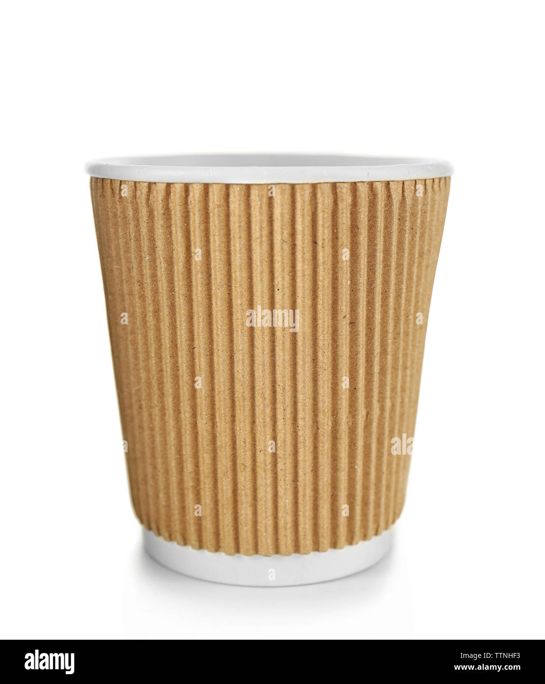 Coffee cardboard cup isolated on white Stock Photo - Alamy