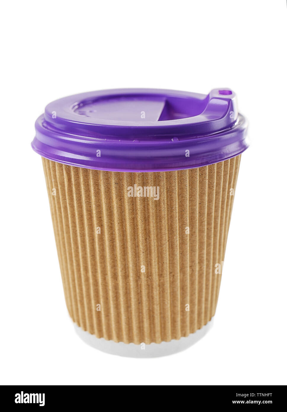 Coffee cardboard cup isolated on white Stock Photo - Alamy