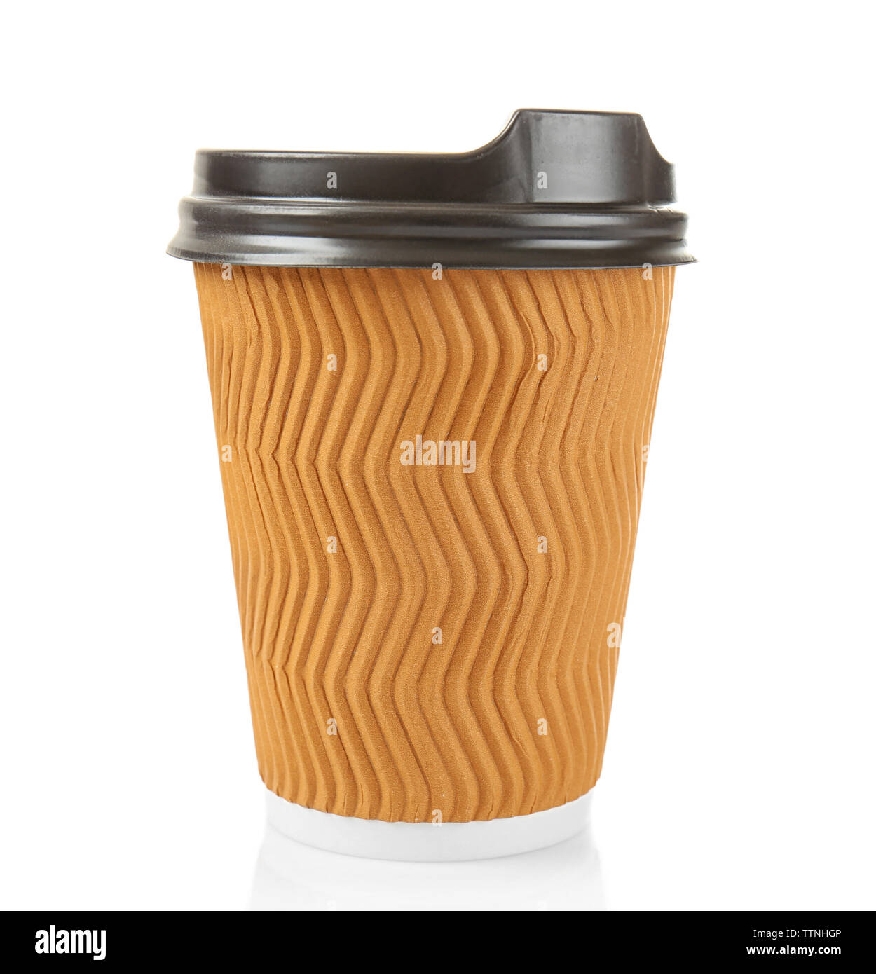 Coffee cardboard cup isolated on white Stock Photo - Alamy