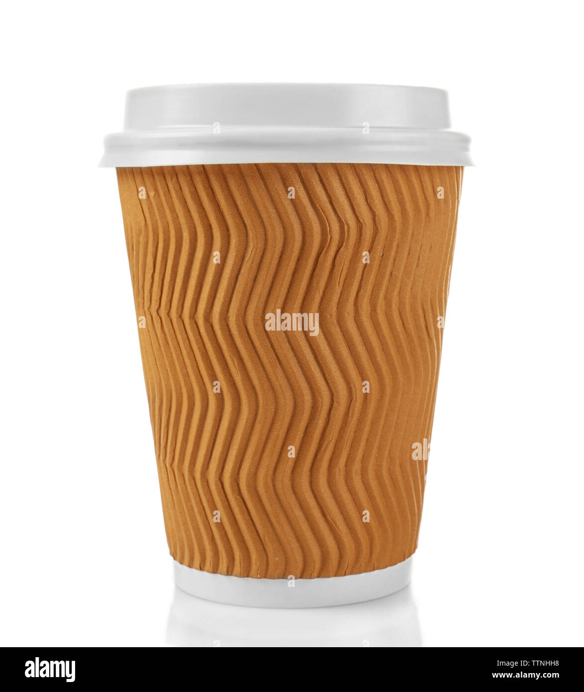 Coffee cardboard cup isolated on white Stock Photo - Alamy