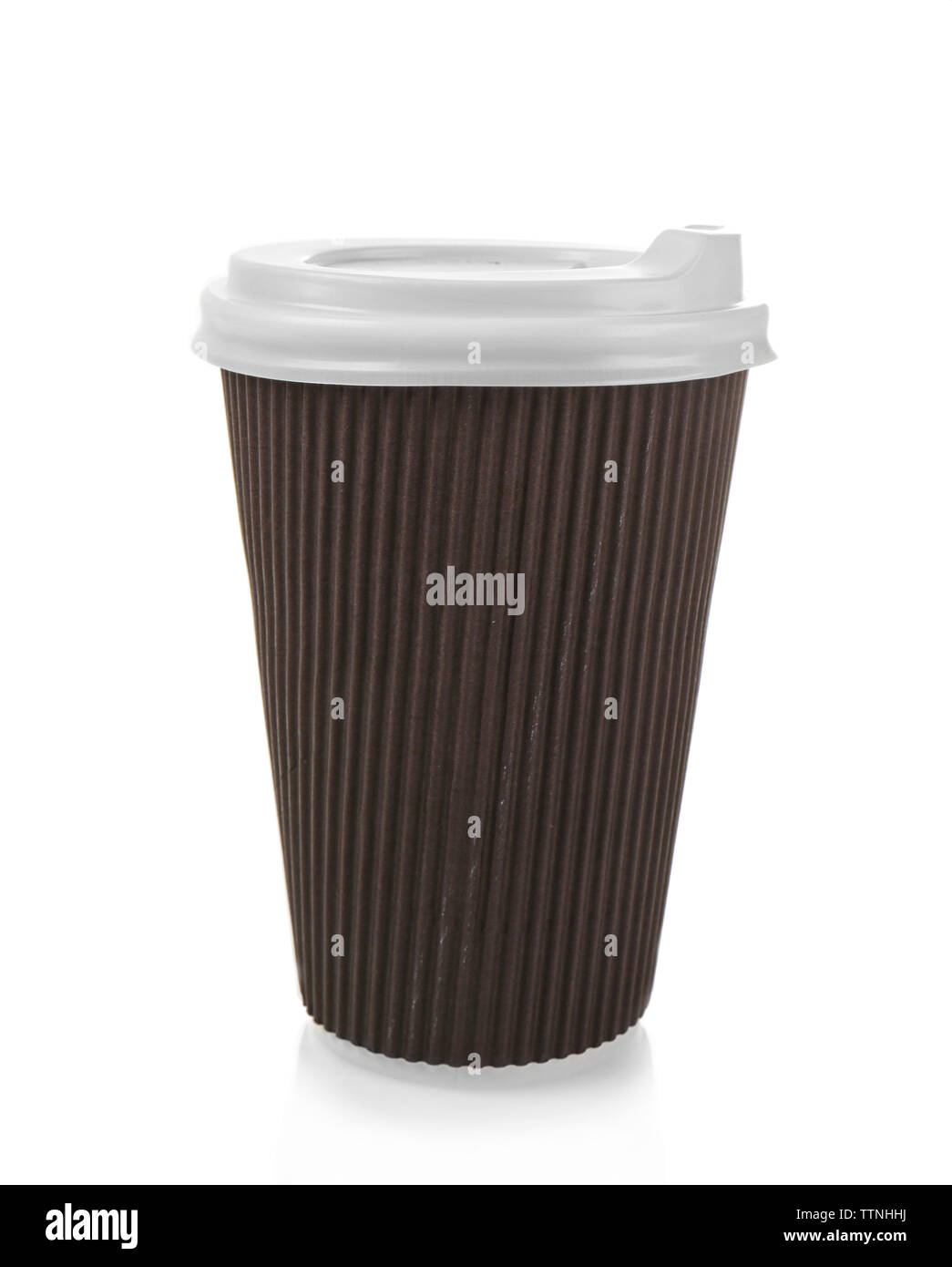 Coffee cardboard cup isolated on white Stock Photo - Alamy