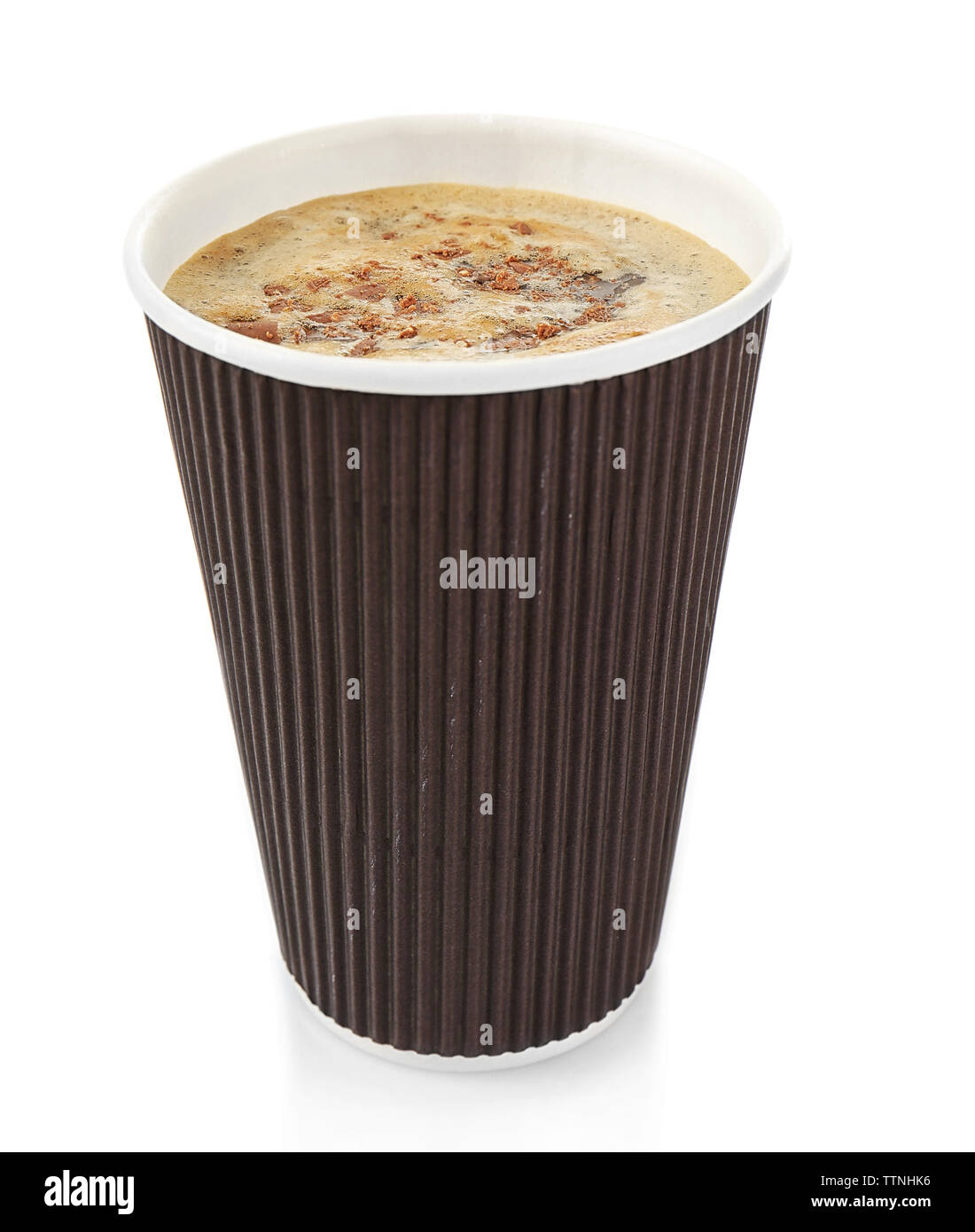 Coffee cardboard cup isolated on white Stock Photo - Alamy