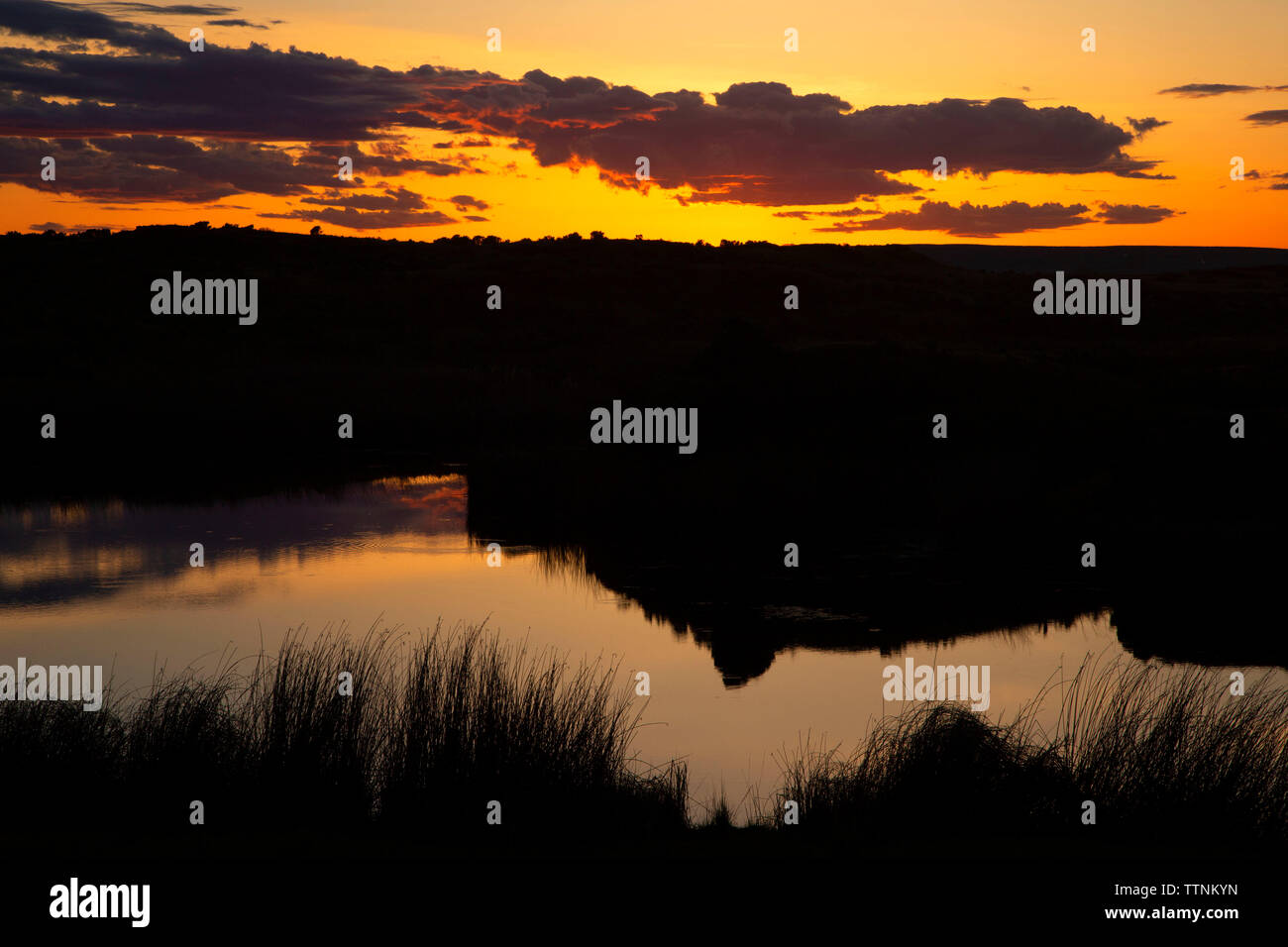 Lyle Lake sunset, Seep Lakes Unit - Columbia Basin Wildlife Area ...