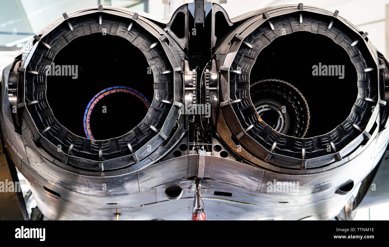 Close-up of engines of Panavia Tornado Gr1 Stock Photo - Alamy