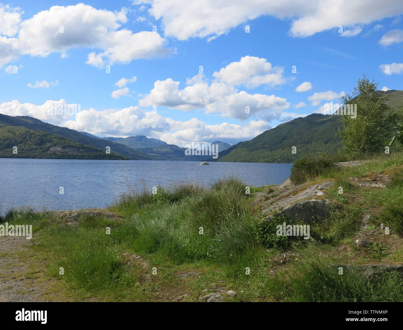 Scotland's scenery at its best: a view of Loch Lomond, mountains and ...