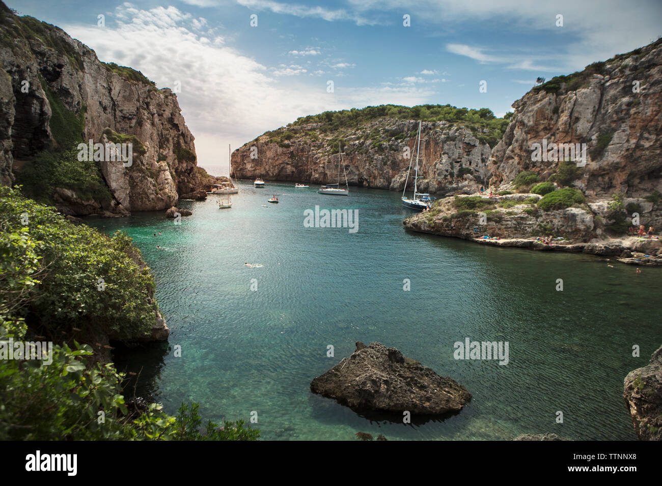 Minorca cliffs hi-res stock photography and images - Alamy