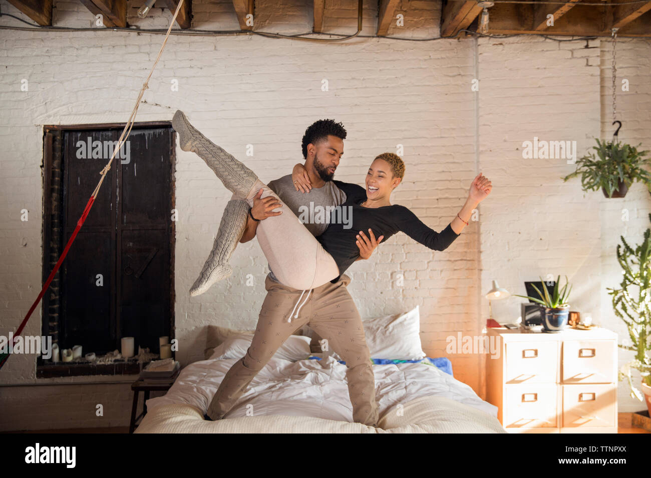 Young man fun home hi-res stock photography and images - Alamy