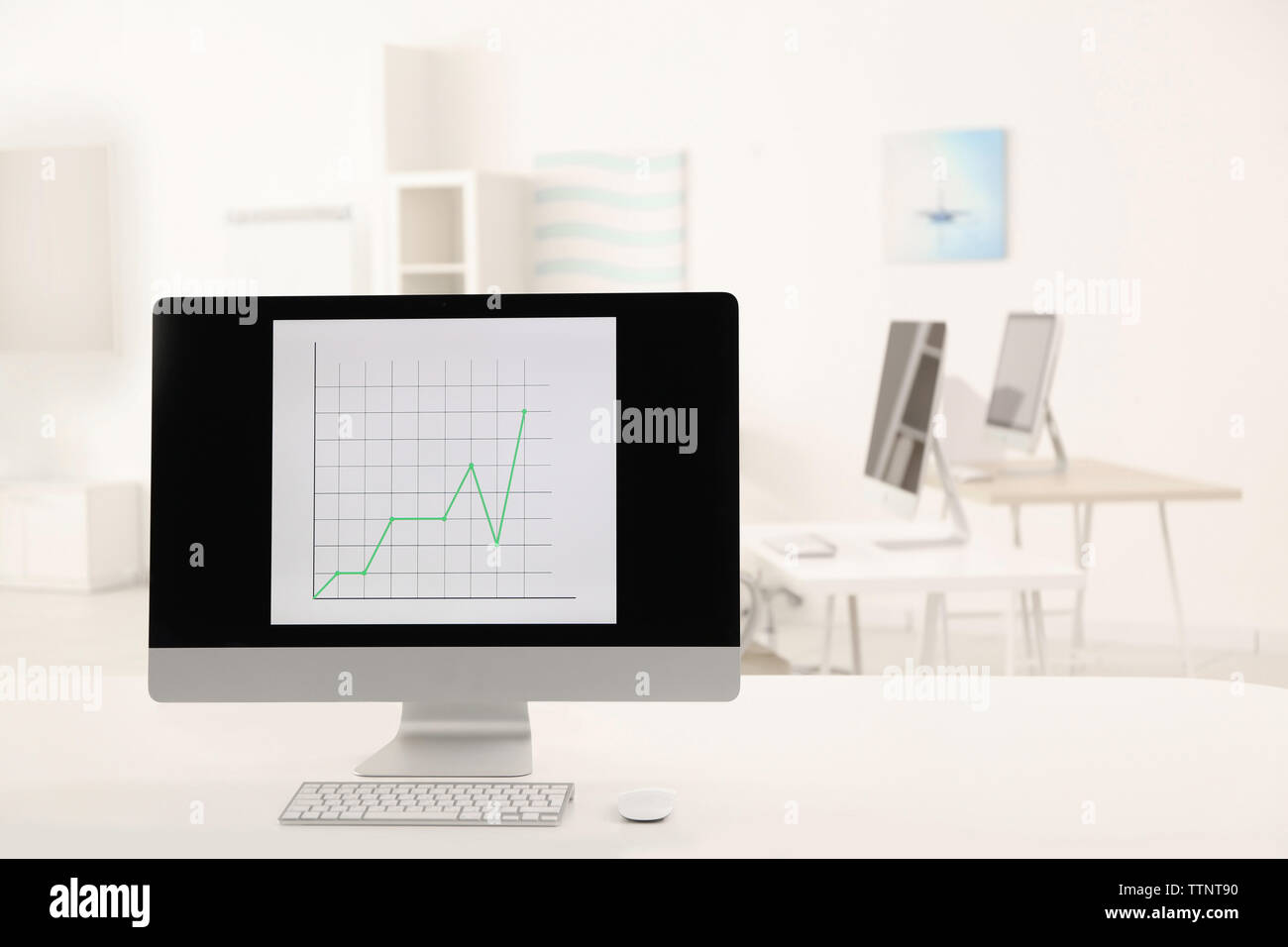 Modern computer in the office Stock Photo - Alamy