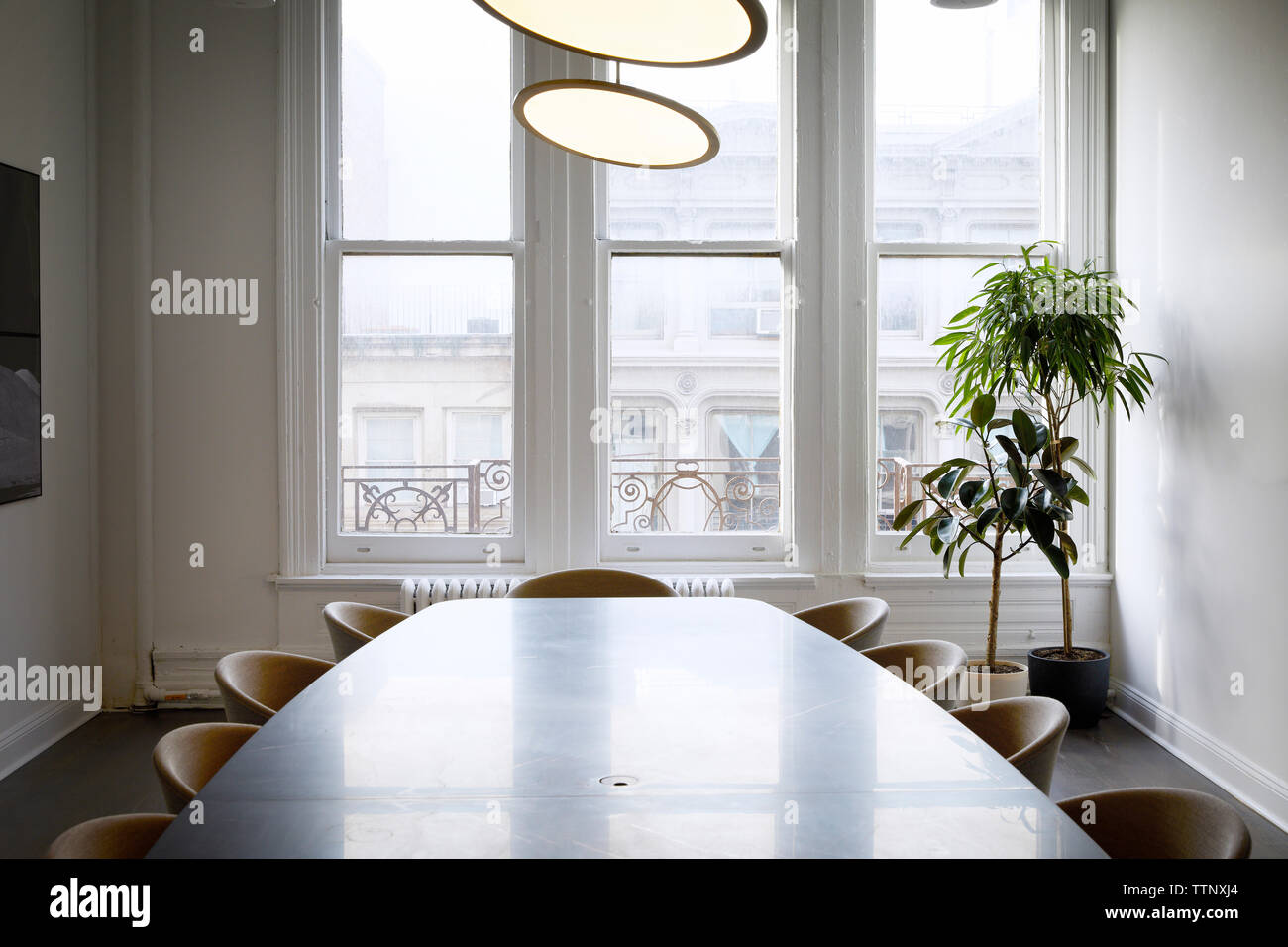Interior of empty conference room in office Stock Photo - Alamy