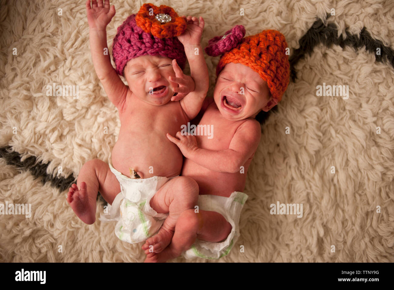 Crying Twin Babies