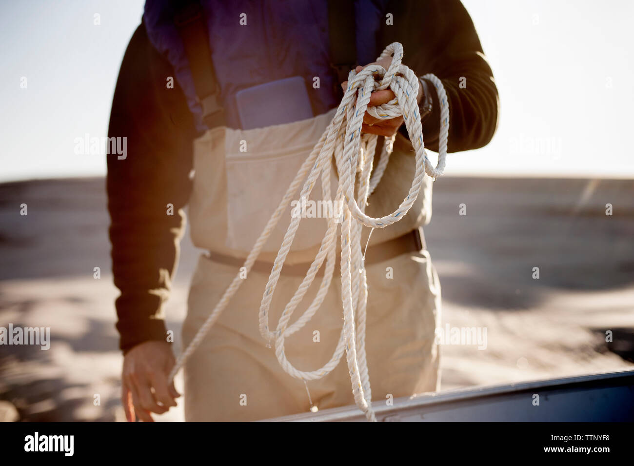 Rope and beach hi-res stock photography and images - Alamy