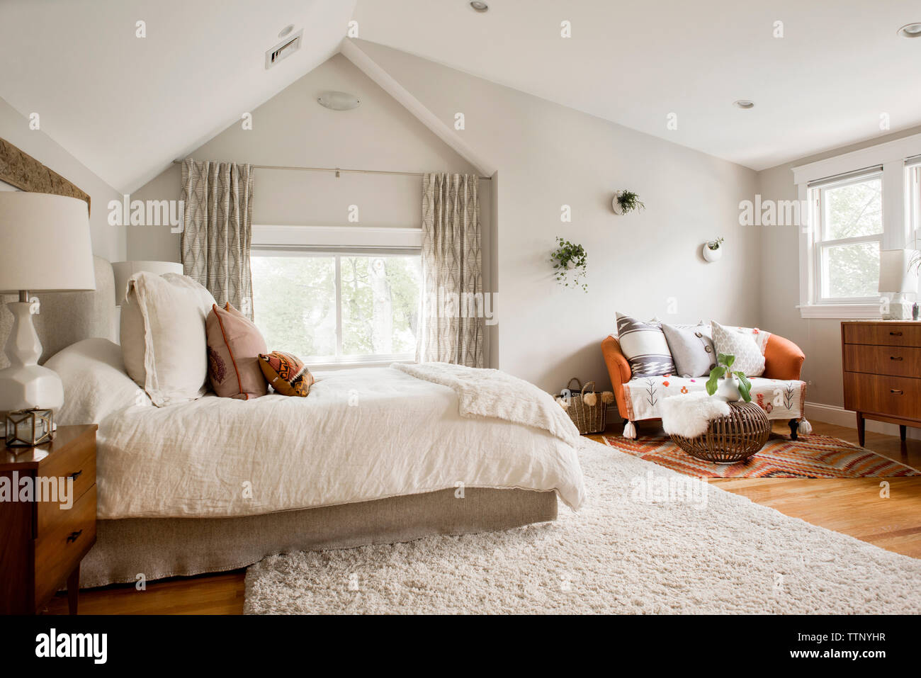 Interior of bedroom Stock Photo - Alamy