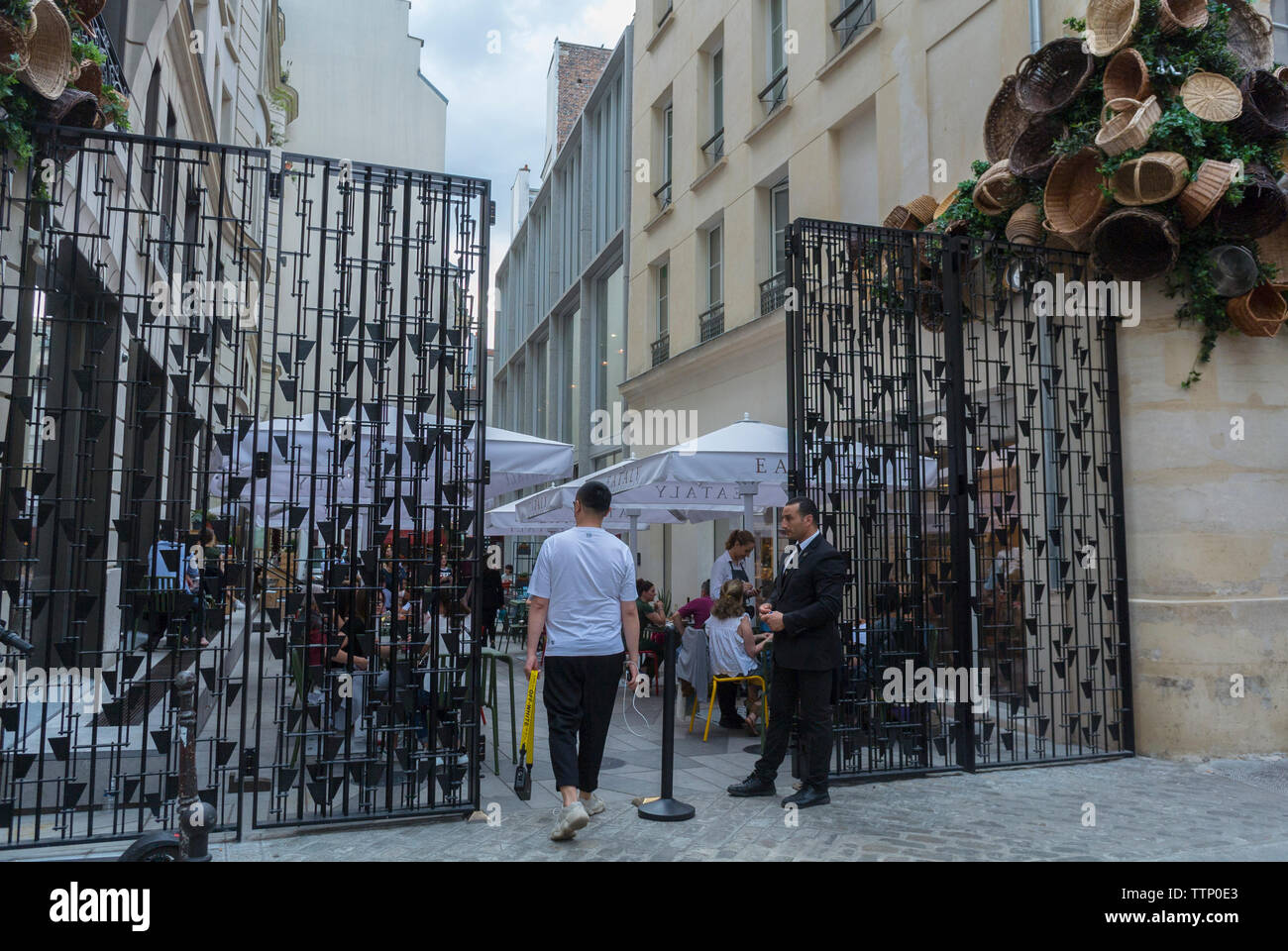 People Entering Building Vintage High Resolution Stock Photography and ...