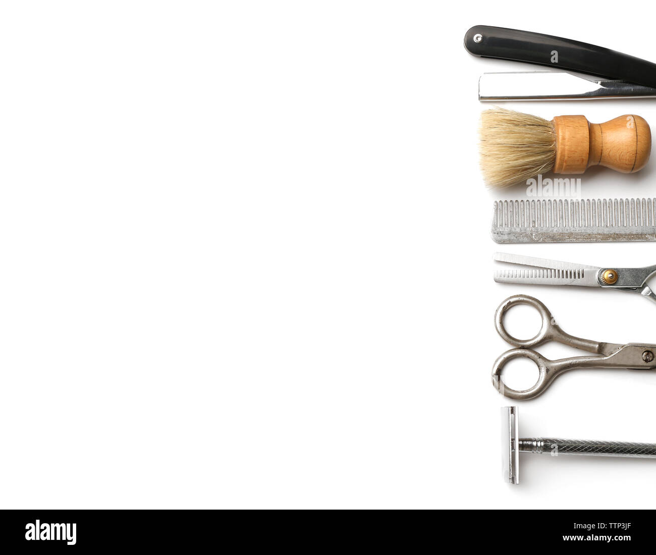 Grooming barber shop concept Cut Out Stock Images & Pictures - Alamy