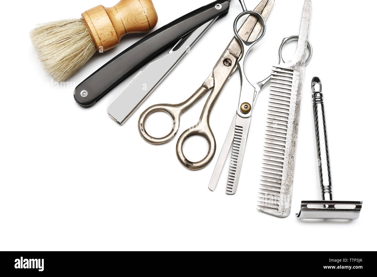 Vintage barbershop barber tools Cut Out Stock Images & Pictures - Alamy