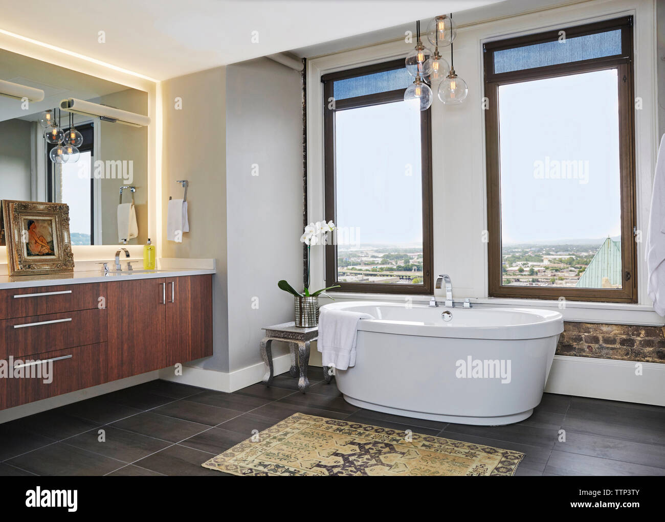 Interior of bathroom Stock Photo - Alamy