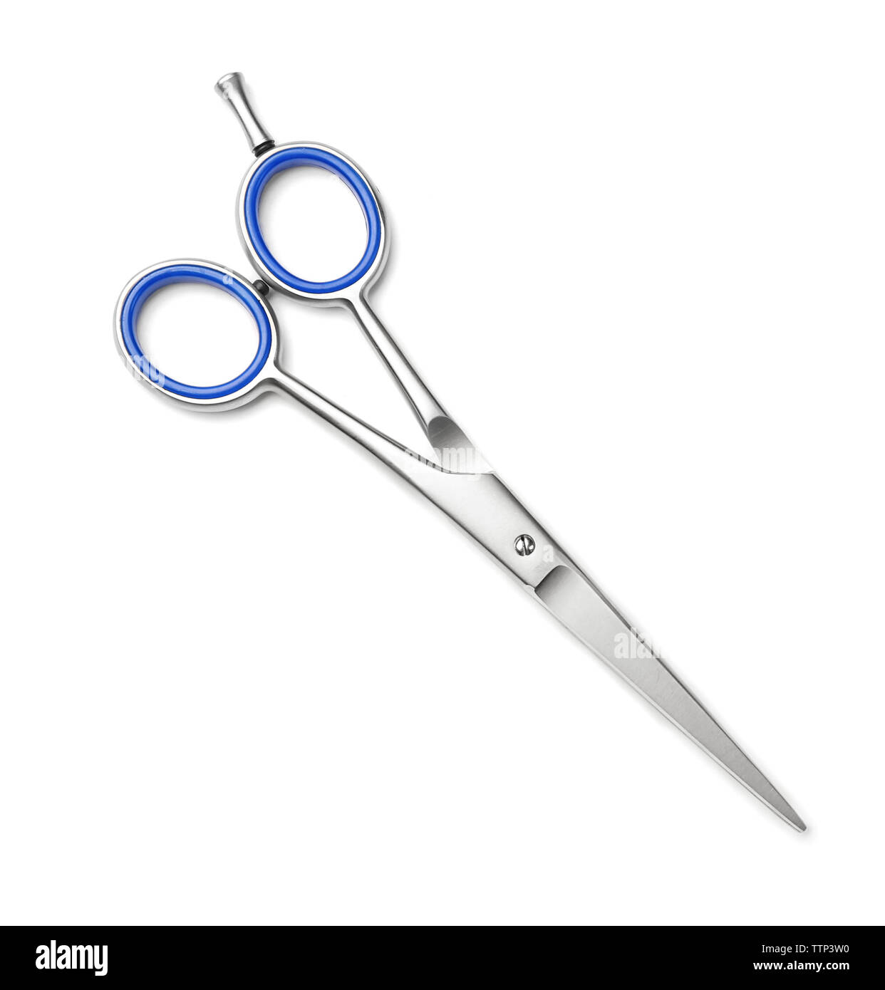 Barber scissors isolated on white Stock Photo - Alamy
